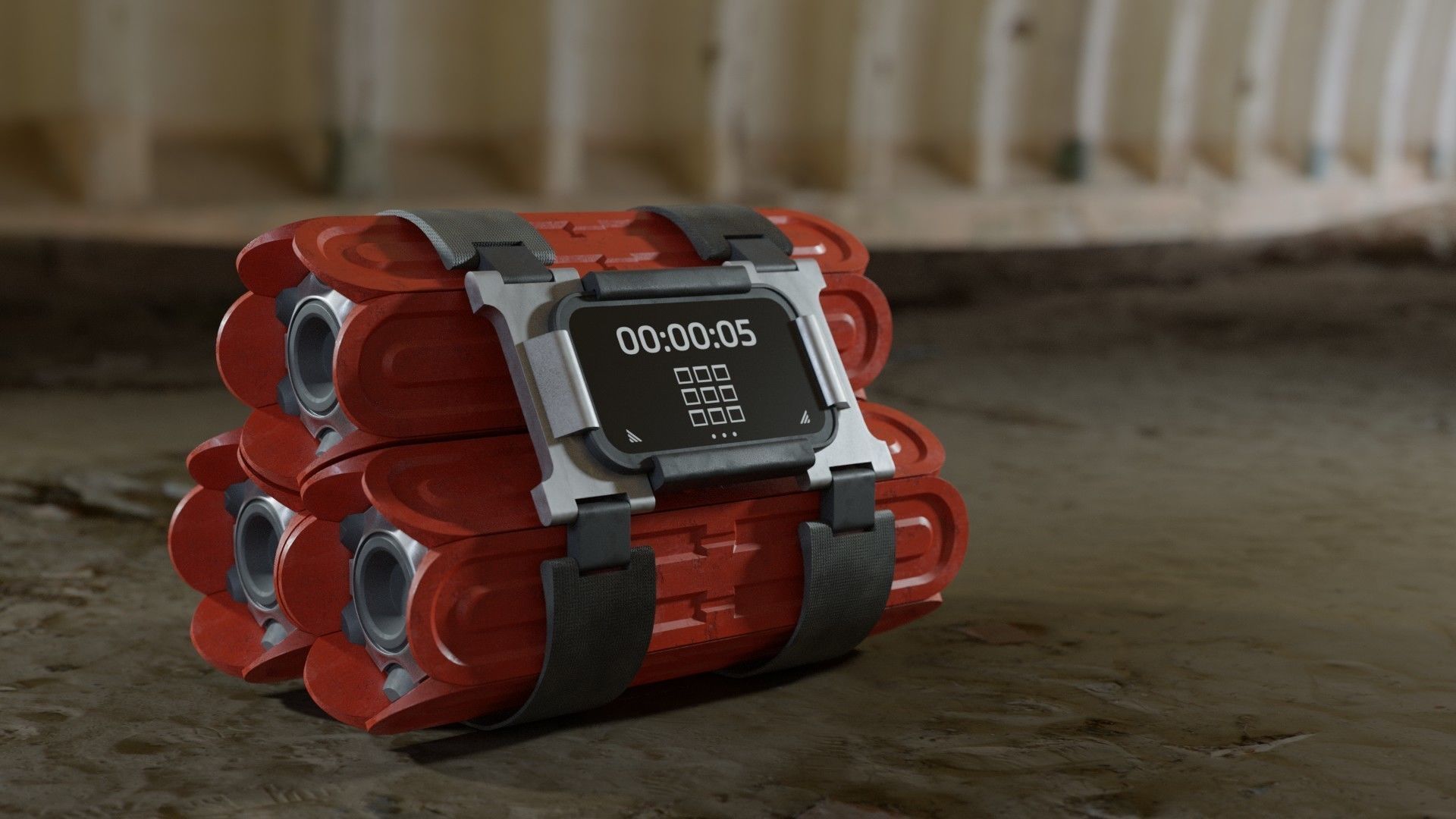 3D model Timebomb SciFi VR / AR / low-poly | CGTrader