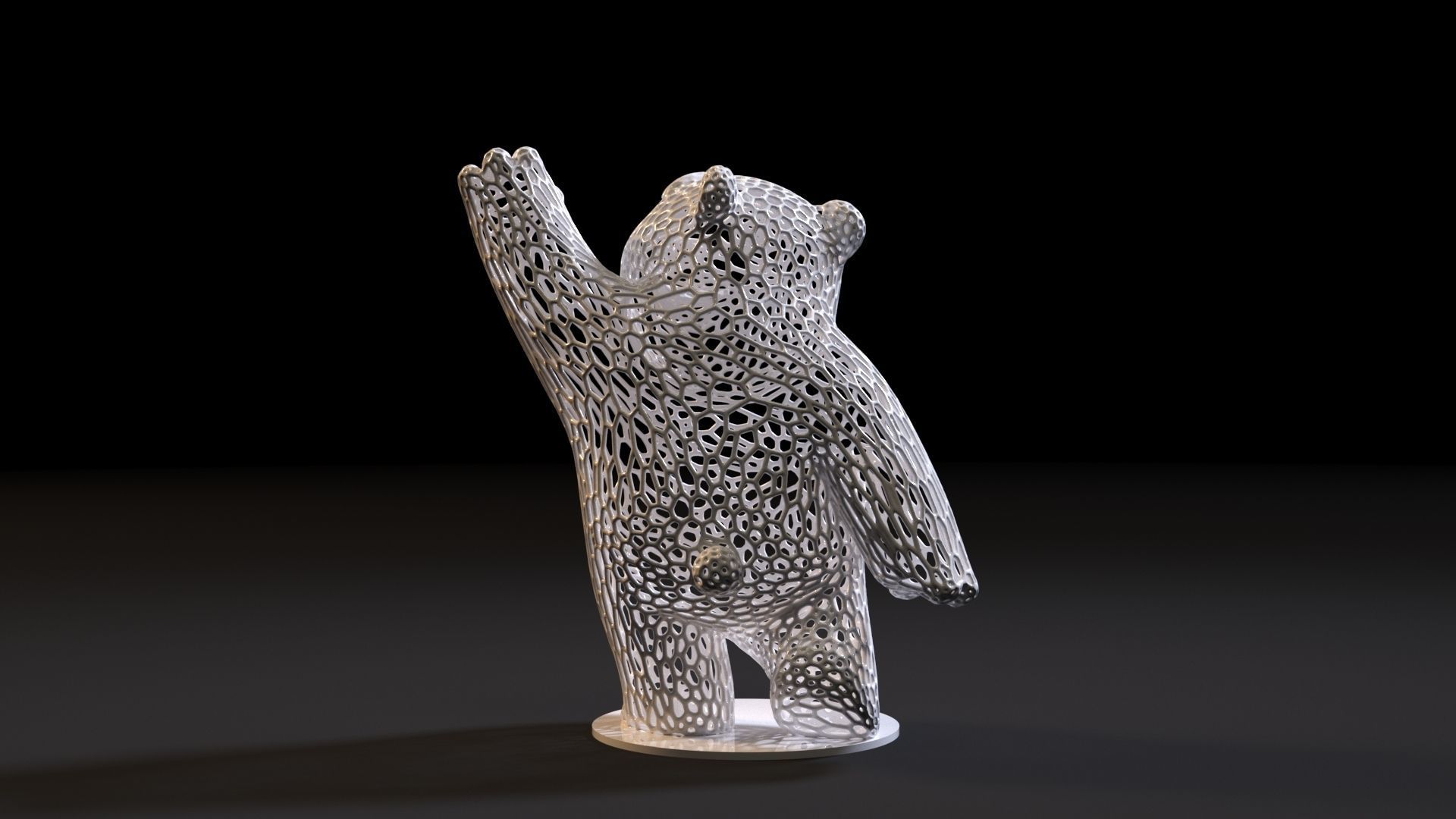 White Bear 3D model 3D printable | CGTrader