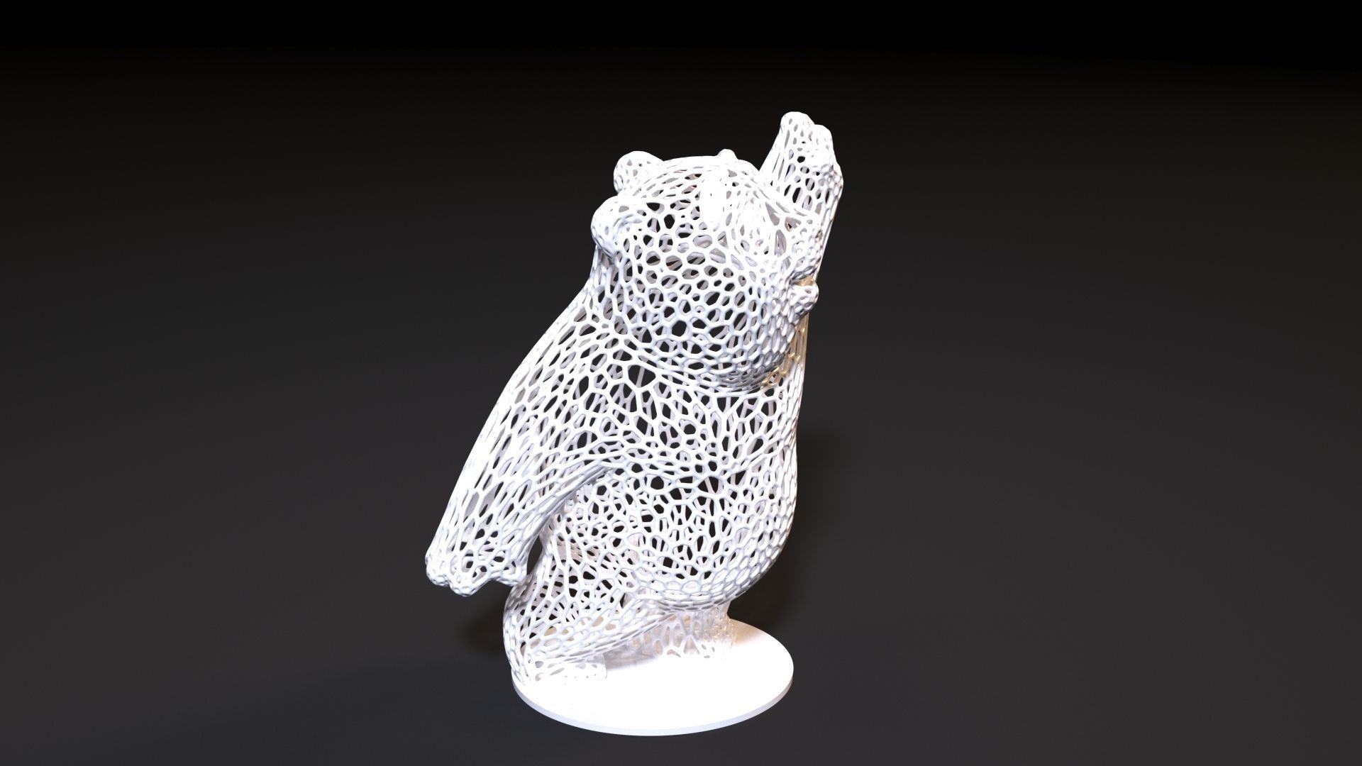 White Bear 3D model 3D printable | CGTrader