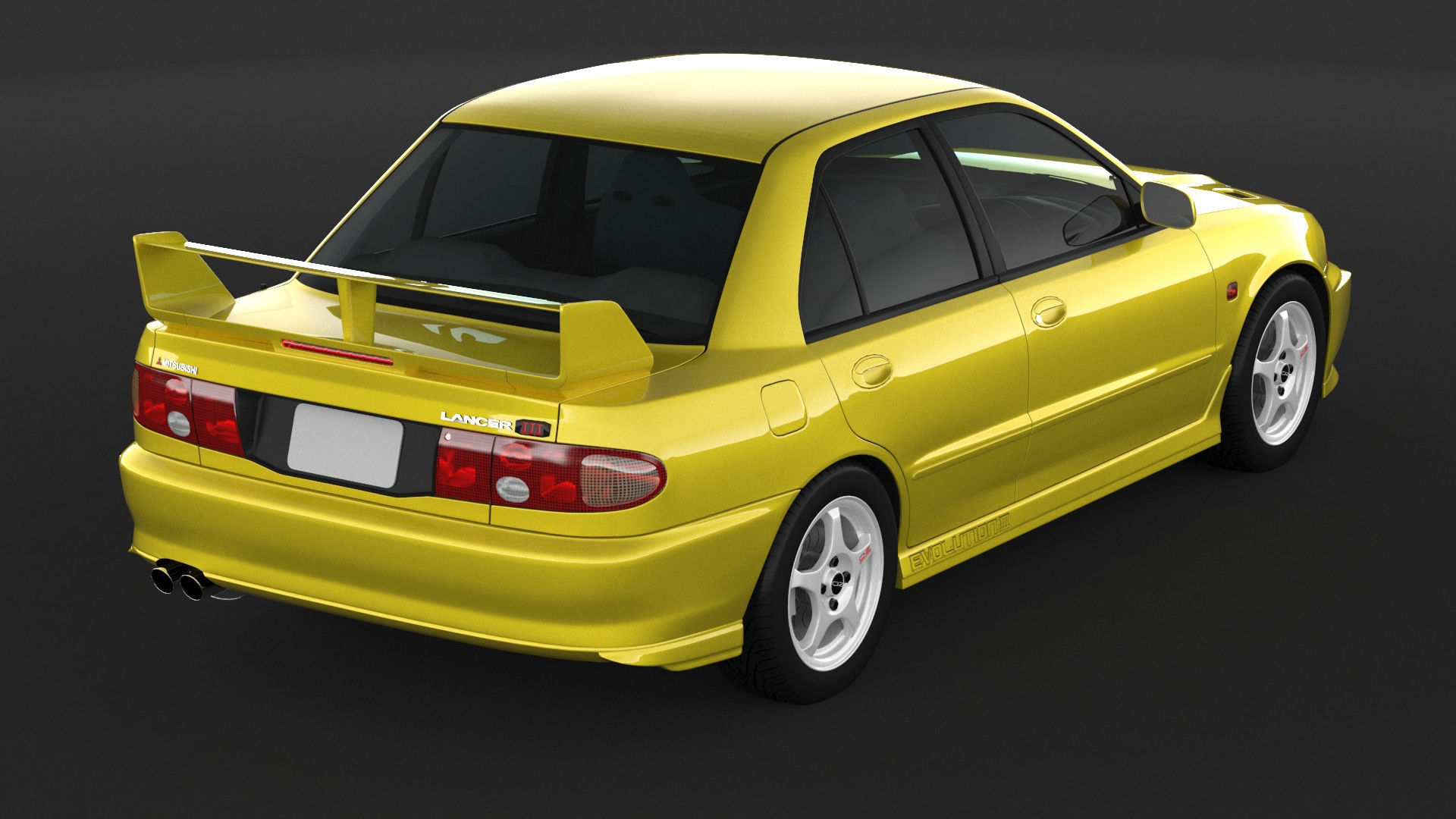 Mitsubishi Lancer Evolution 3 3D model | CGTrader