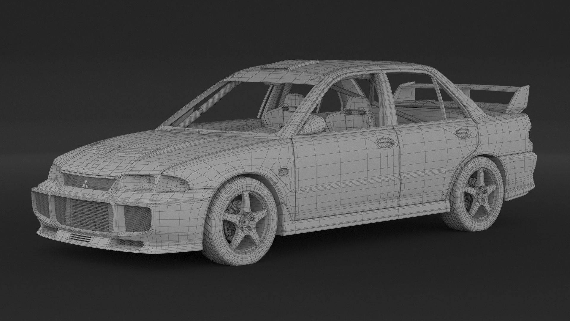Mitsubishi Lancer Evolution 3 Rally Car 3D model | CGTrader