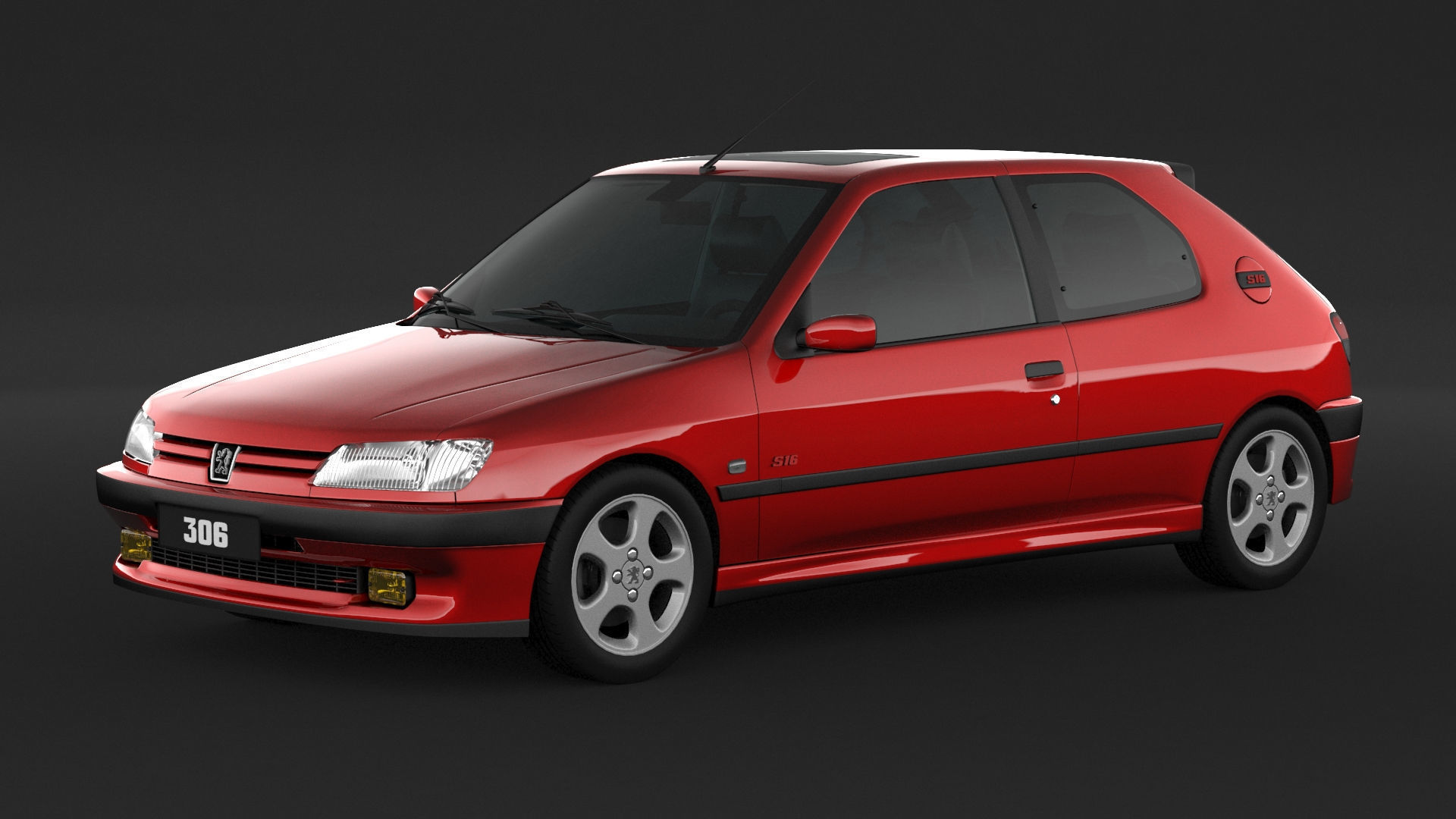 Peugeot 306 S16 3D model | CGTrader