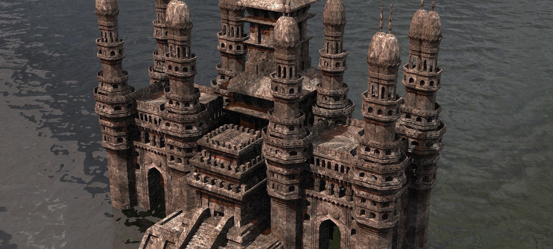 Babylonian Ancient Desert temple 1 3D model | CGTrader