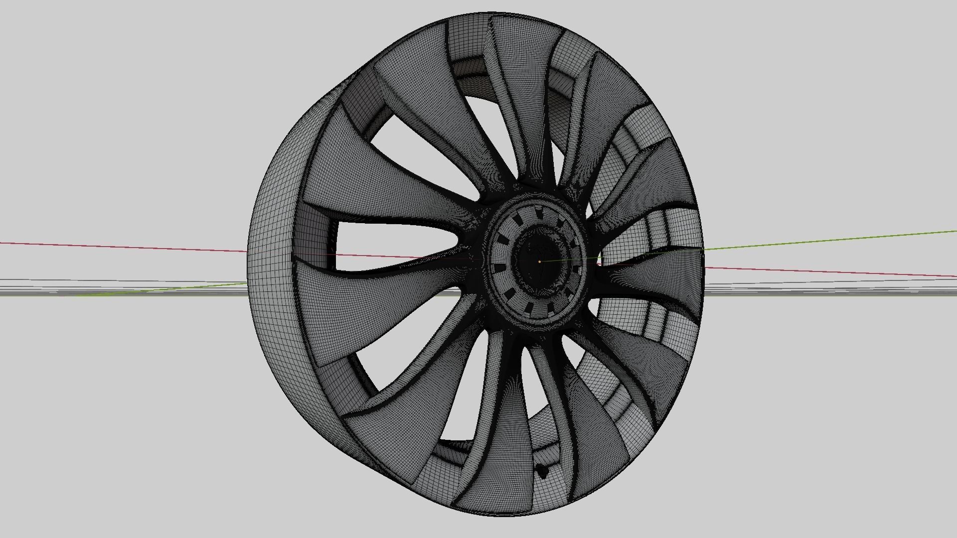 Tesla Uberturbine Wheel 3D model | CGTrader