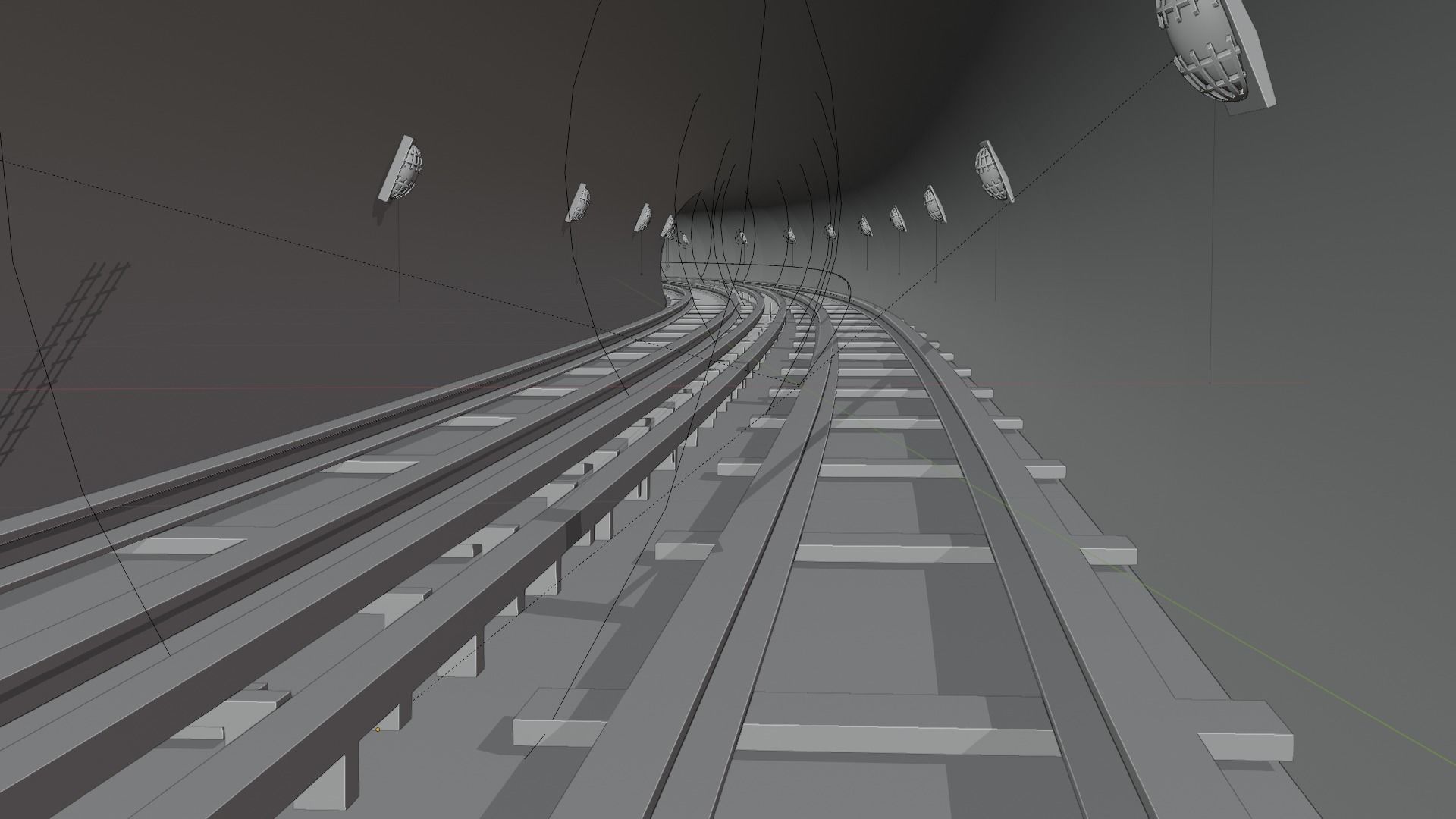 Underground Subway Scene in Blender v1 3D model | CGTrader