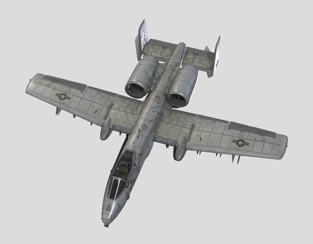 3D printed replica of the fearsome A-10 3D model 3D printable | CGTrader
