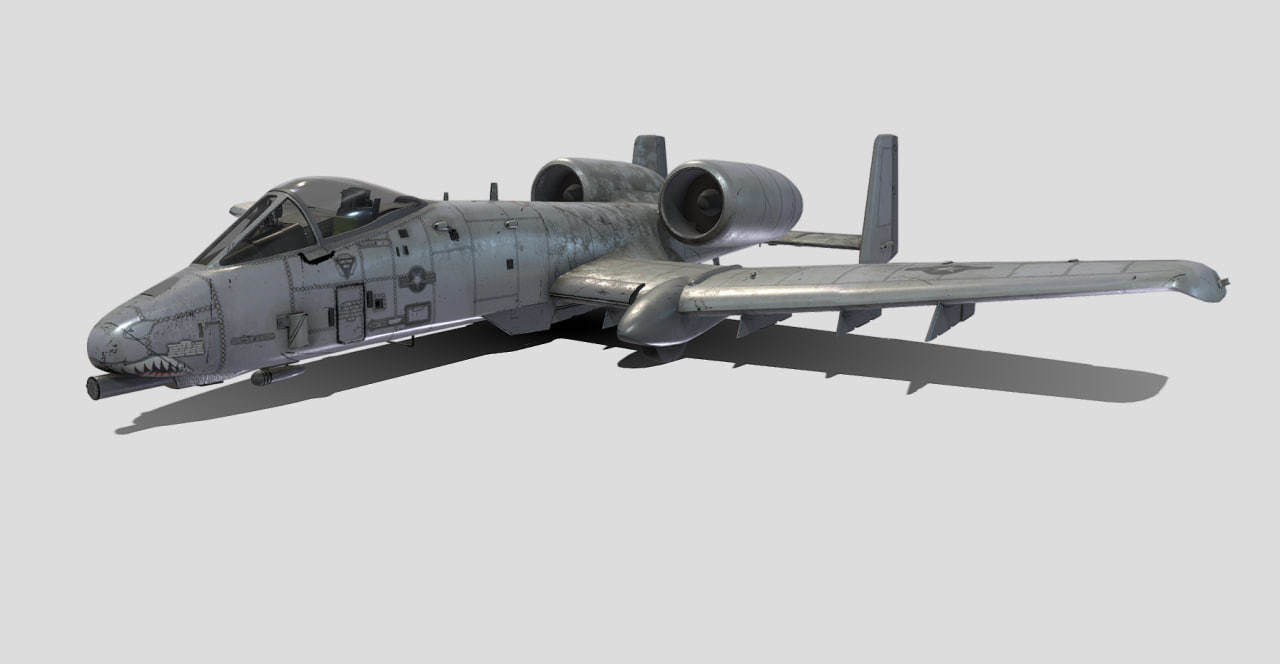 3D printed replica of the fearsome A-10 3D model 3D printable | CGTrader
