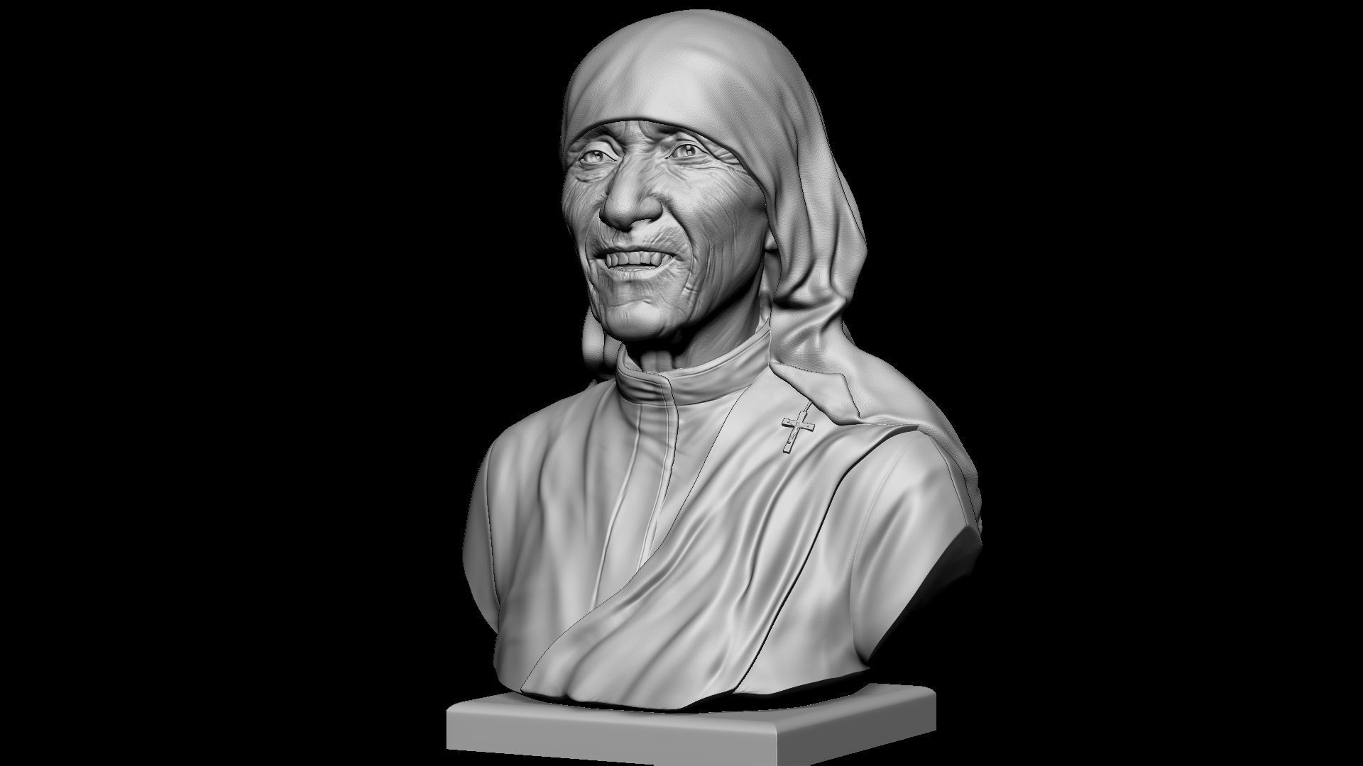 Mother Teresa 3D model 3D printable | CGTrader