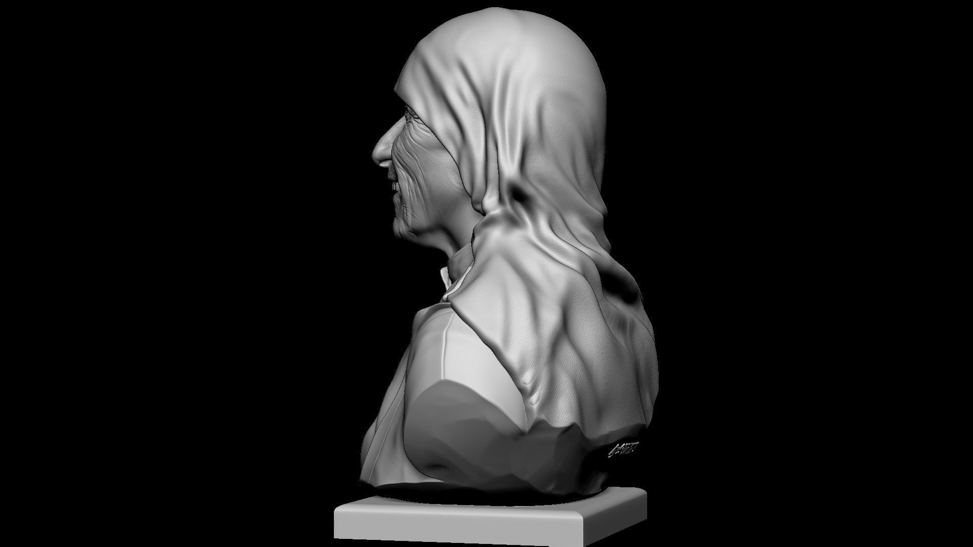 Mother Teresa 3D model 3D printable | CGTrader