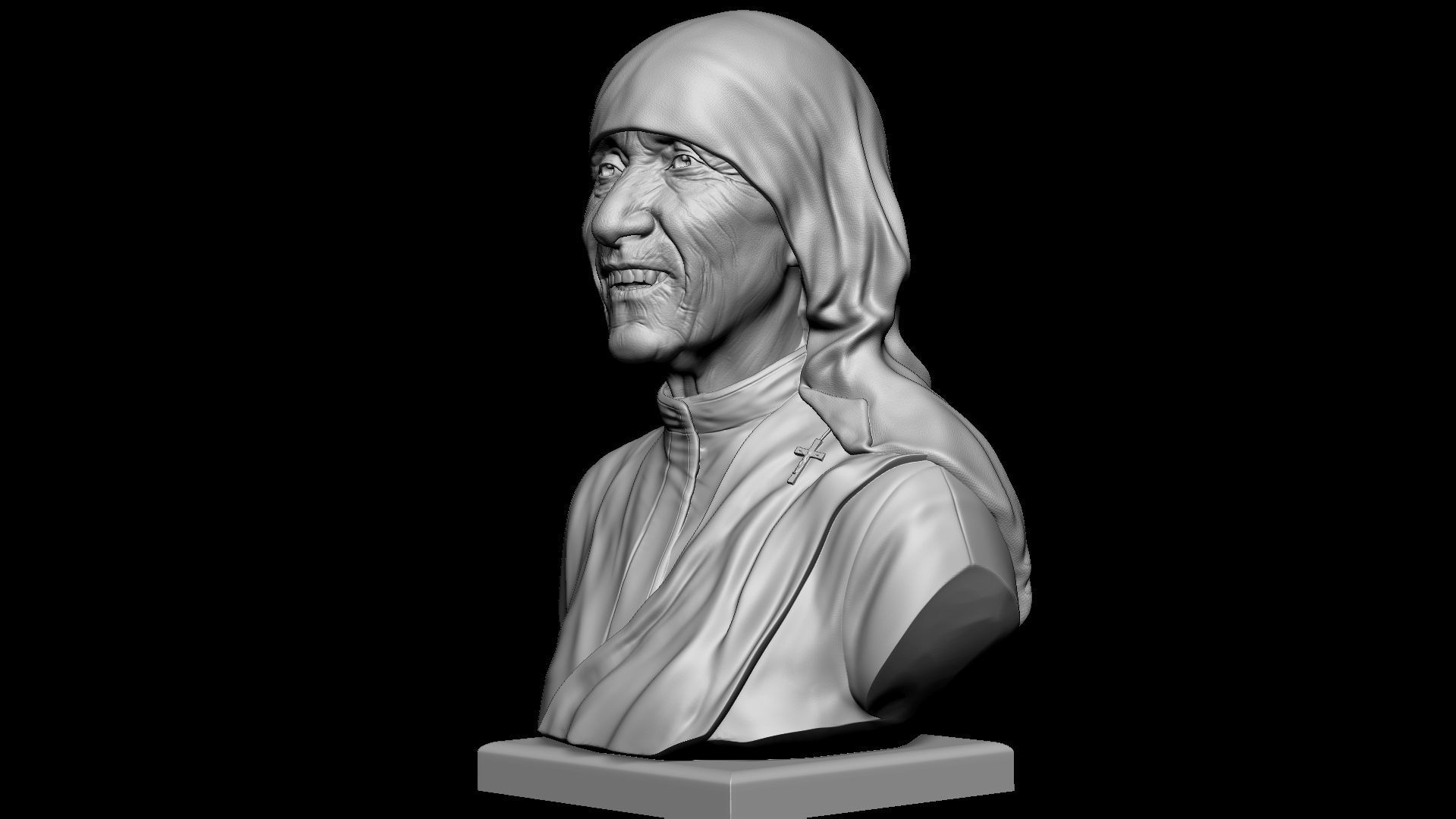 Mother Teresa 3D model 3D printable | CGTrader