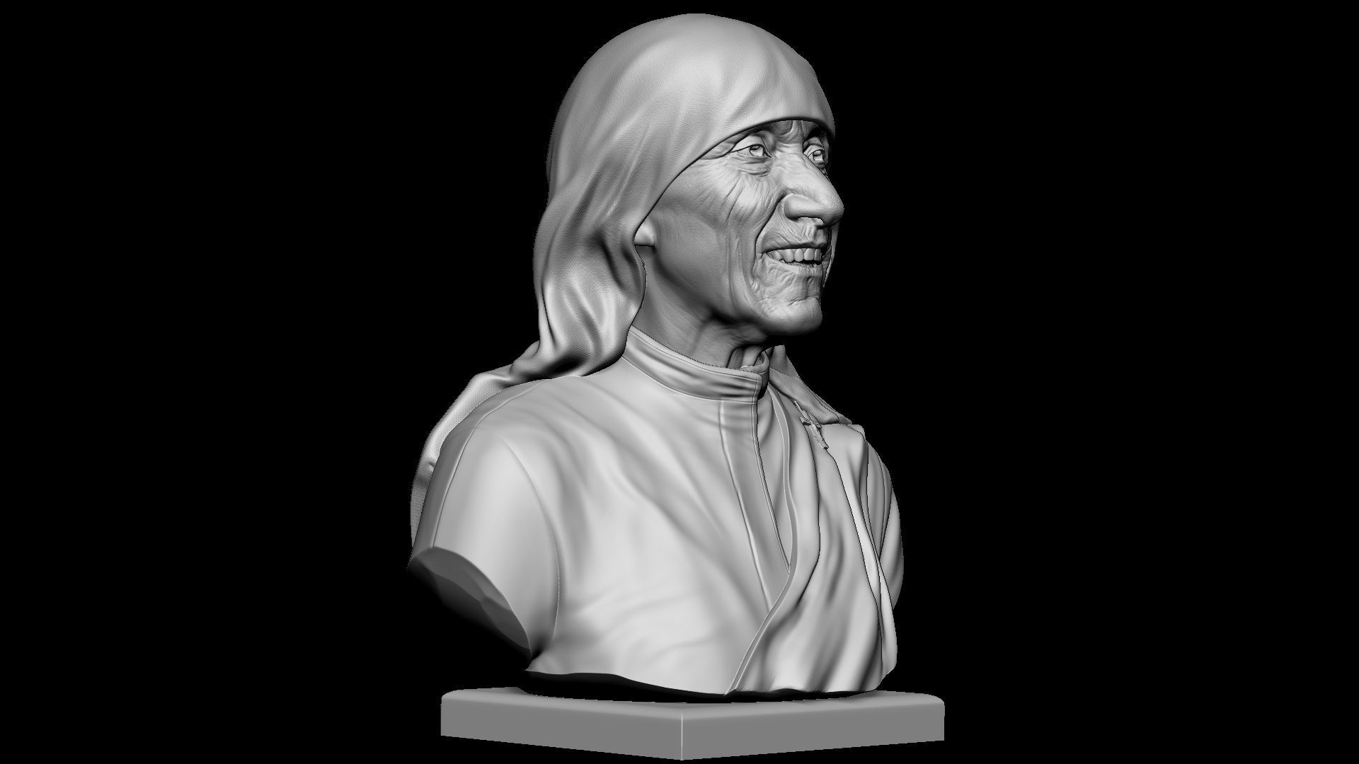 Mother Teresa 3D model 3D printable | CGTrader