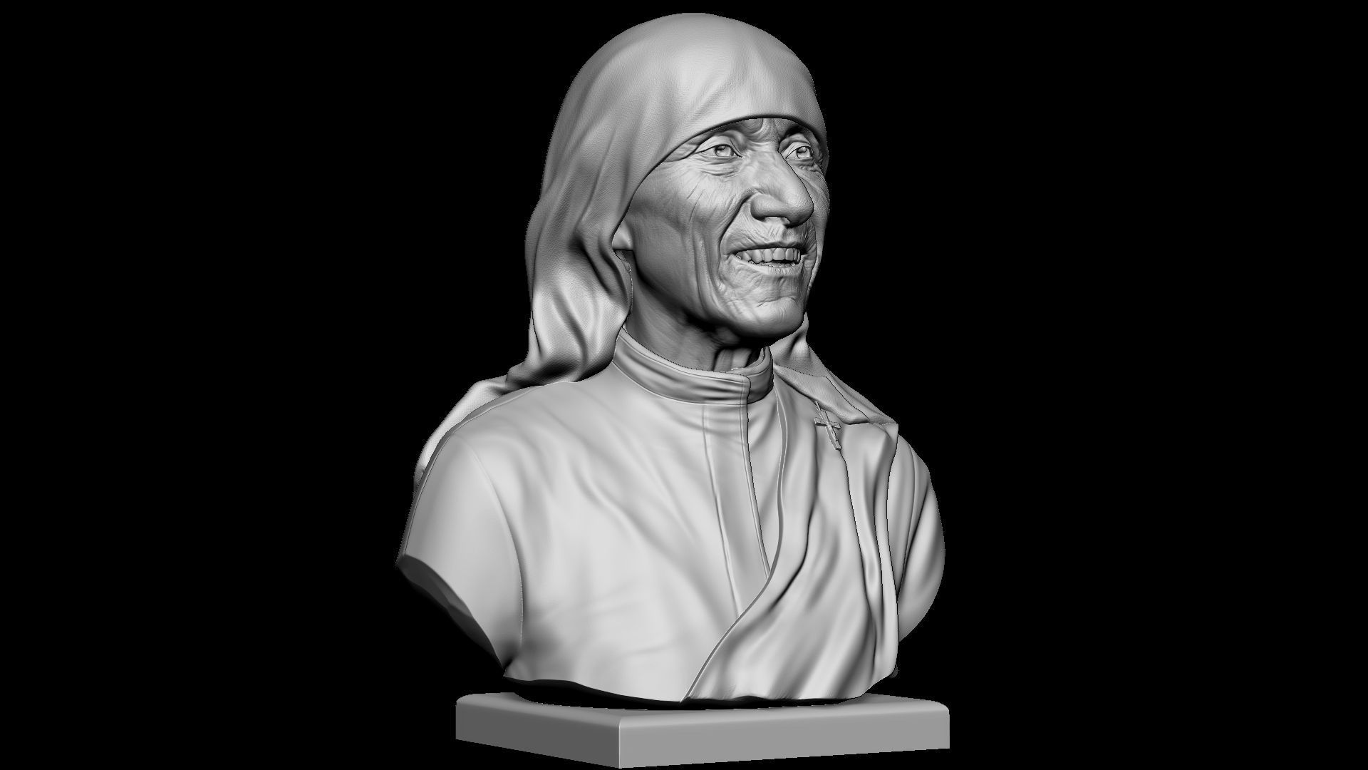 Mother Teresa 3D model 3D printable | CGTrader