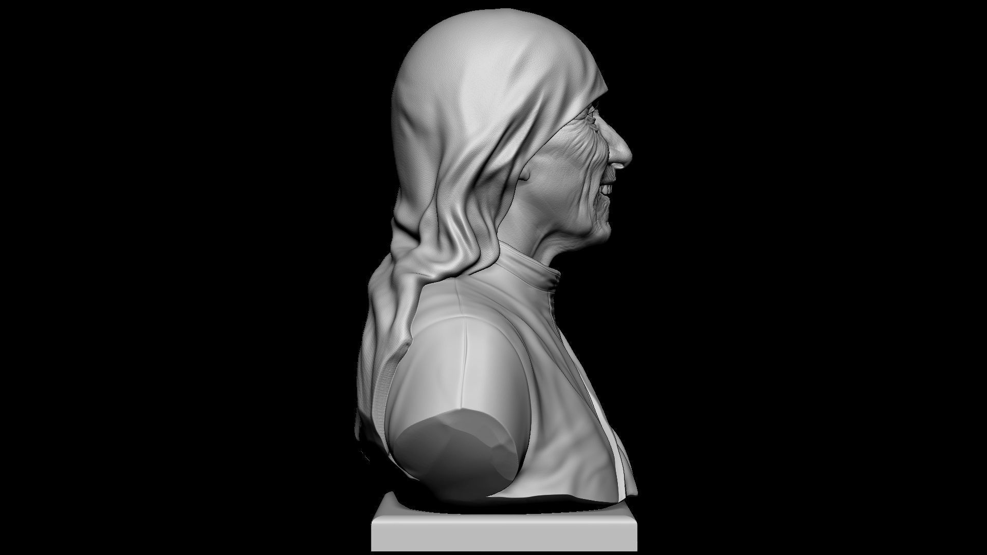Mother Teresa 3D model 3D printable | CGTrader