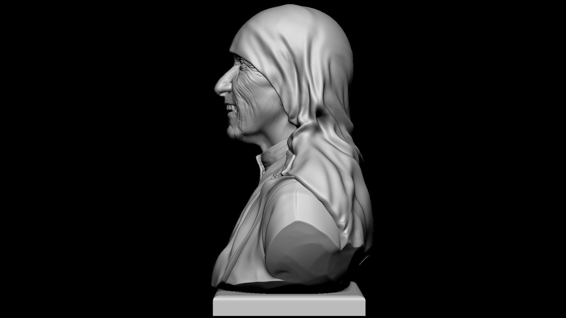 Mother Teresa 3D model 3D printable | CGTrader