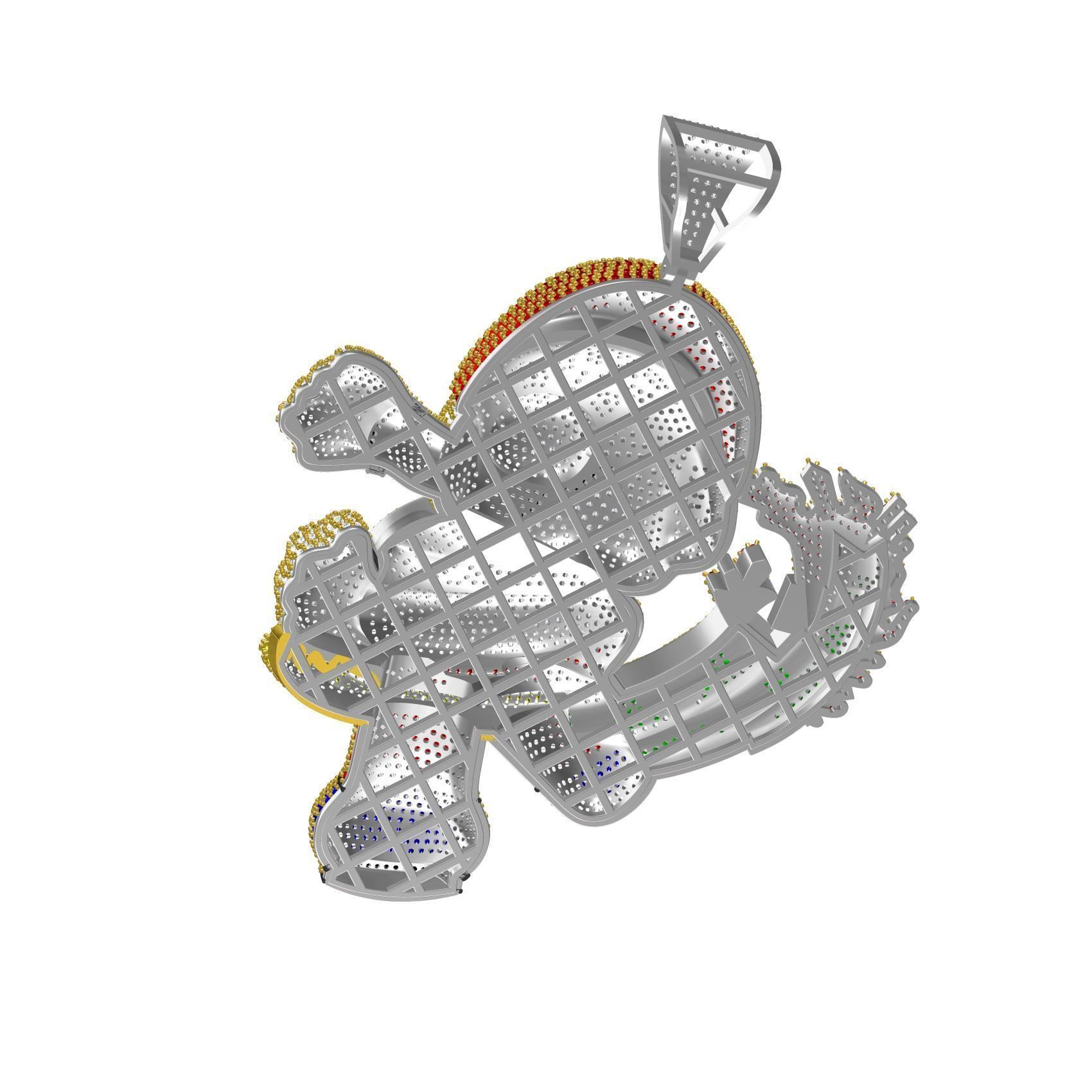 Super Mario Hip Hop Pendant 3D model 3D printable | CGTrader