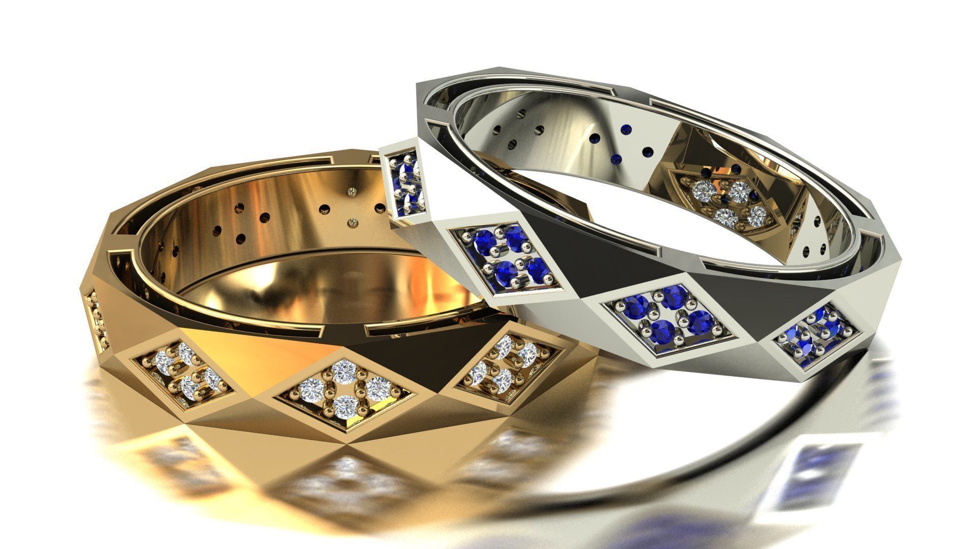 Polygon ring 3D model 3D printable | CGTrader