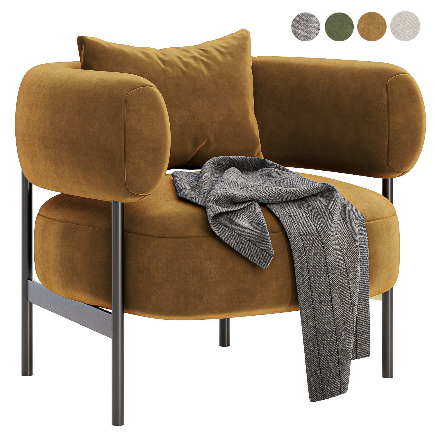 Aleia Accent Chair 3D model | CGTrader