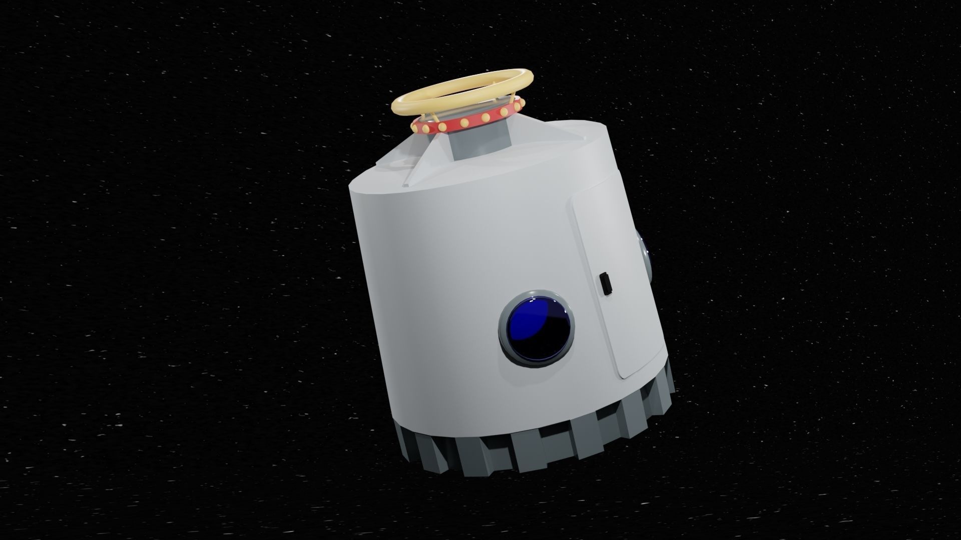 Doraemon Space Lifeboat Spaceship Lifeboat 3d Model Cgtrader 