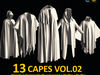 3D model 13 Cape MODELS for female and male VOL02 Marvelous Designer VR ...