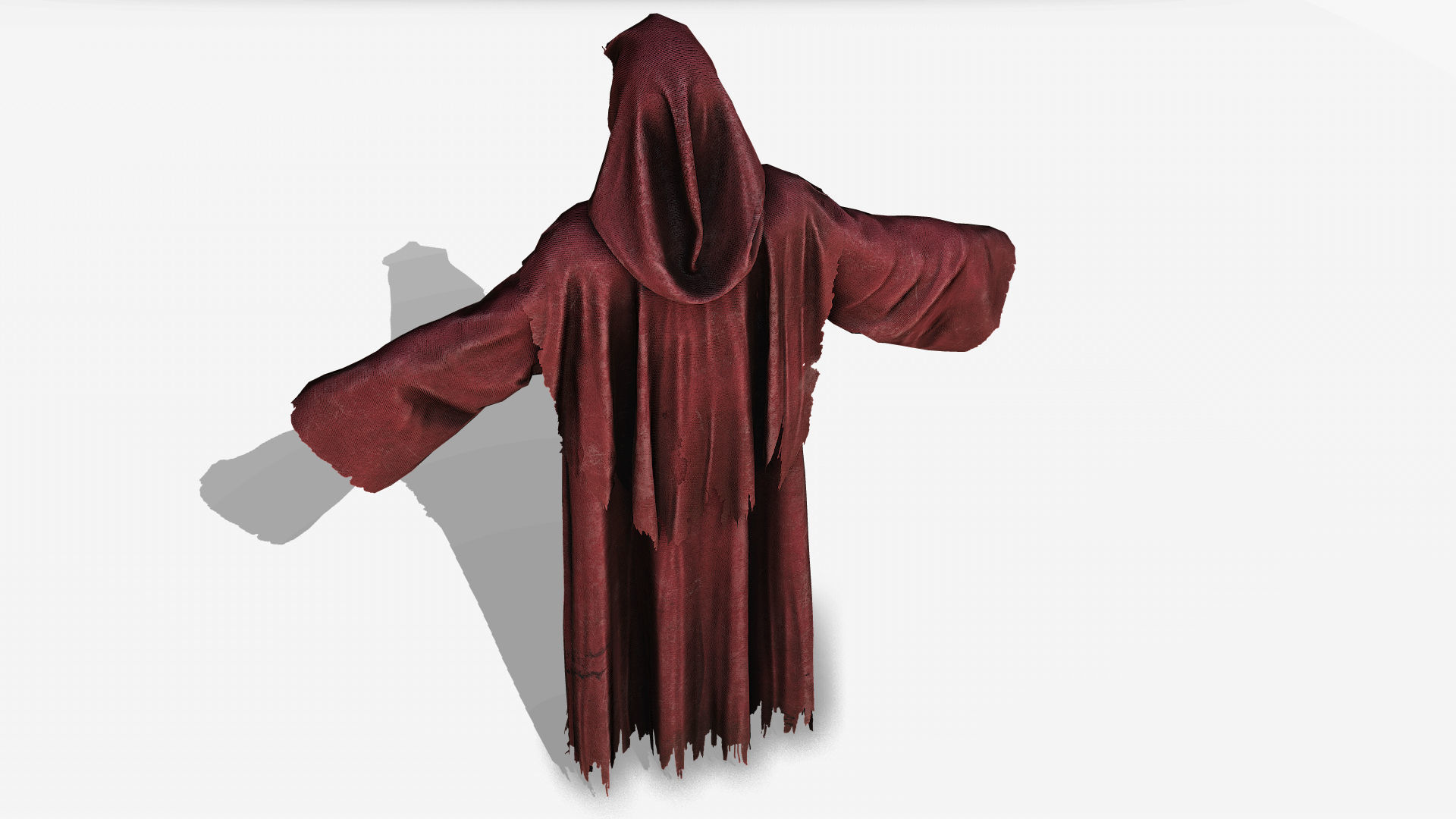 3D model Old Cloak Red VR / AR / low-poly | CGTrader