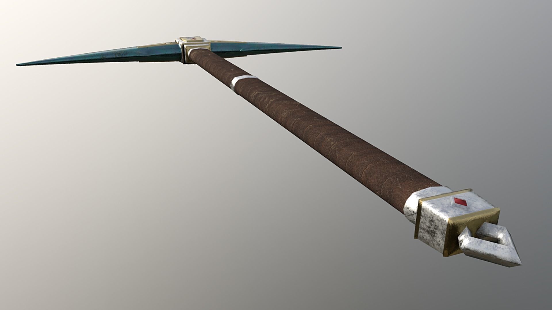 3D model Pickaxe - Adamantite VR / AR / low-poly | CGTrader