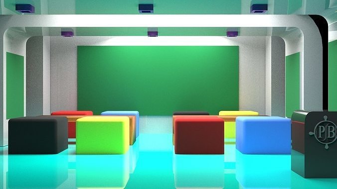 3D model mini cafe club VR / AR / low-poly | CGTrader