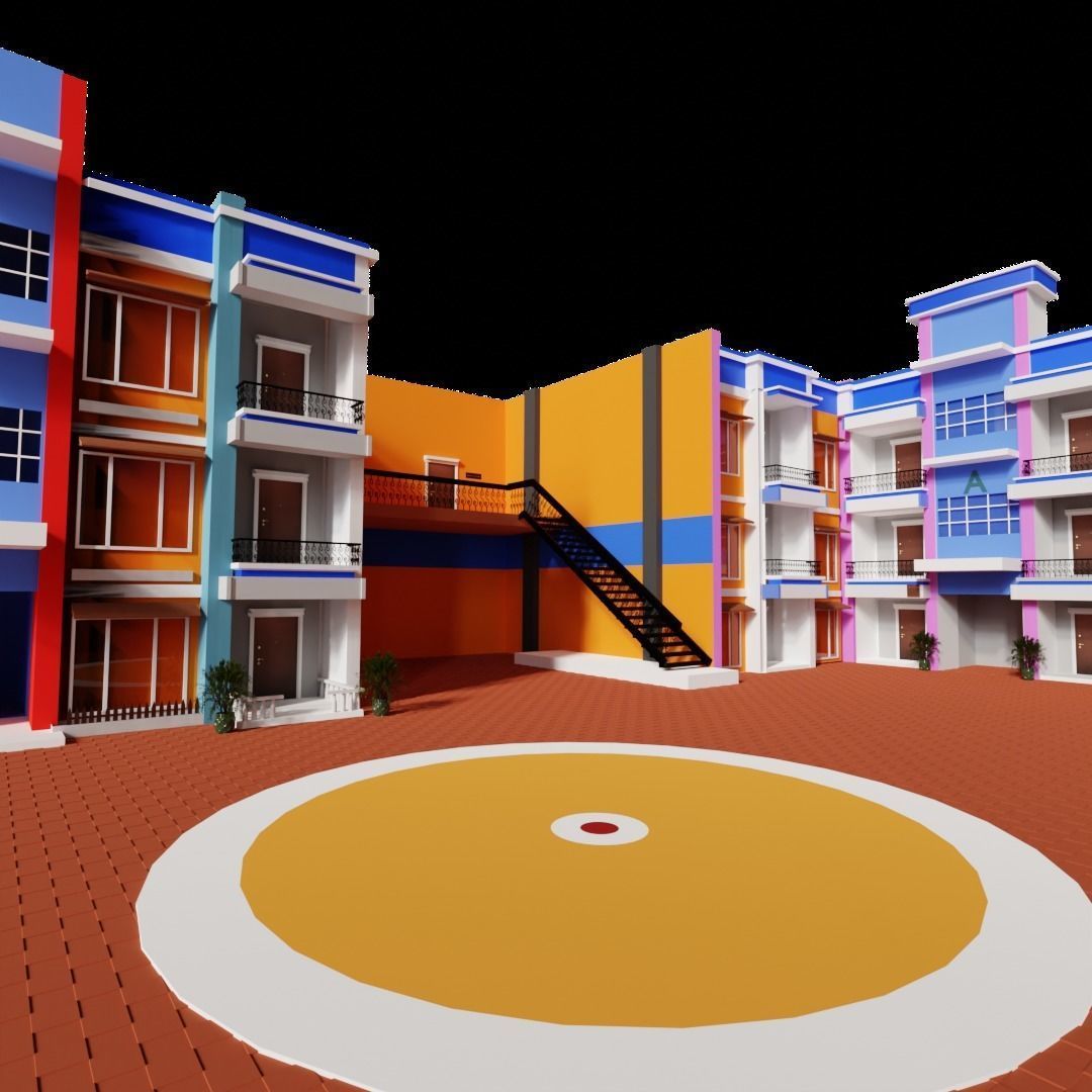 Gokuldham Society 3D model | CGTrader