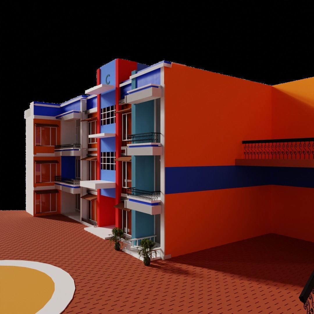 Gokuldham Society 3D model | CGTrader