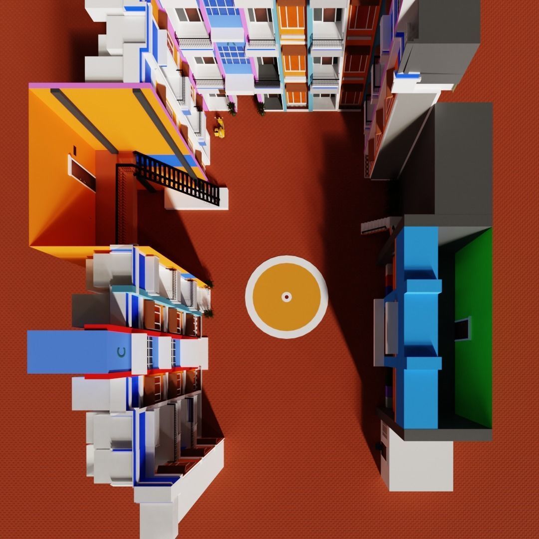 Gokuldham Society 3D model | CGTrader