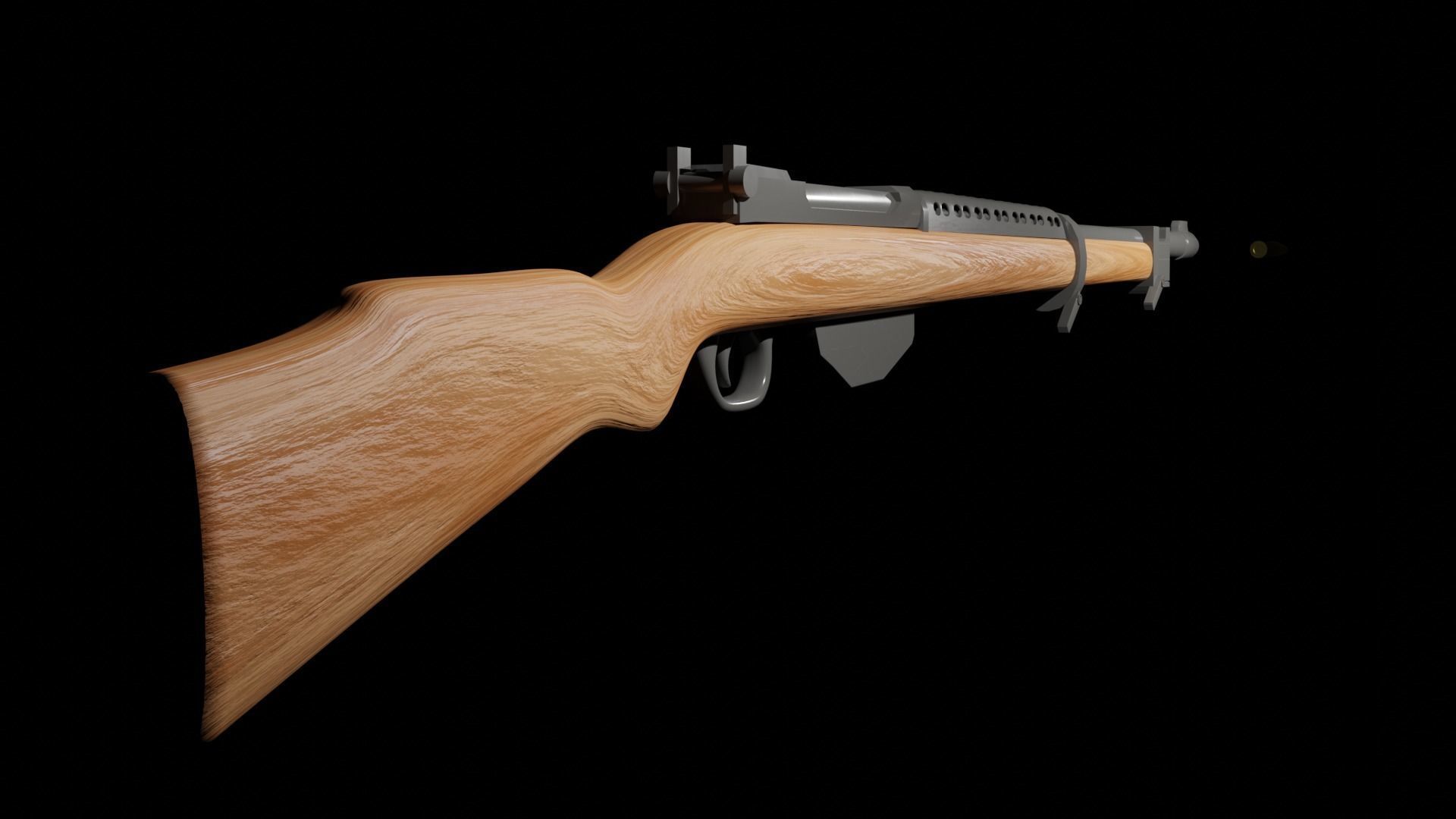 Pederson Rifle 3D model | CGTrader