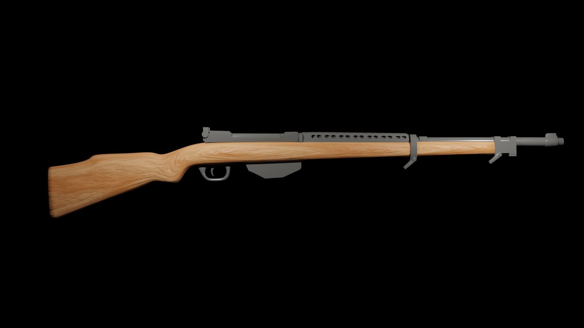 Pederson Rifle 3D model | CGTrader