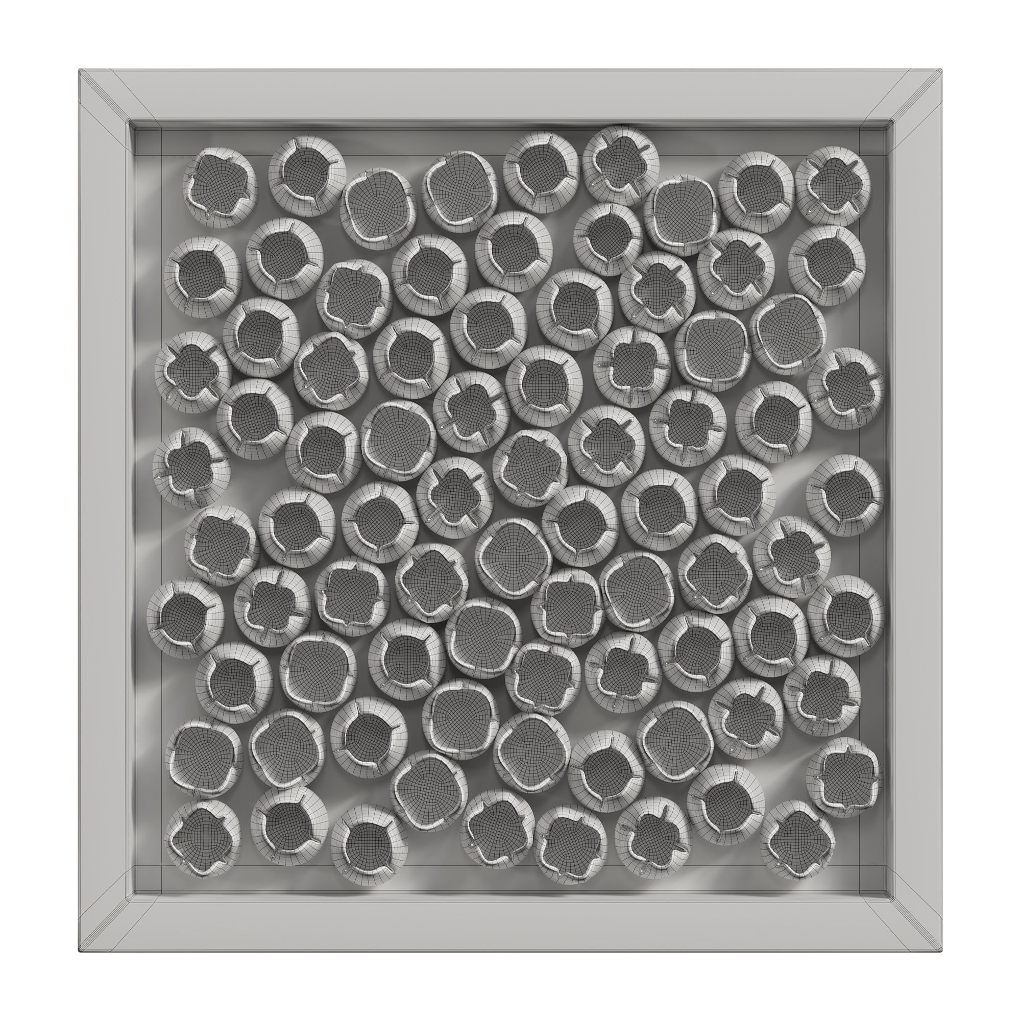 Coral Reef Wall Decoration in frames 2 3D model | CGTrader