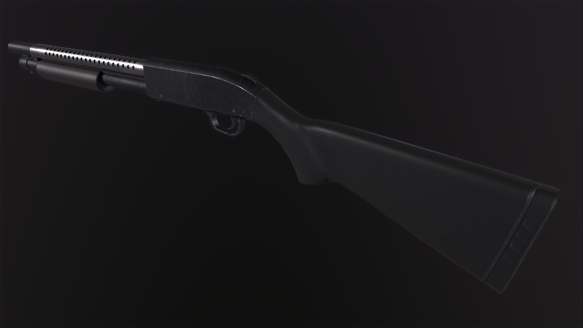 3D model M58A shotgun PBR VR / AR / low-poly | CGTrader