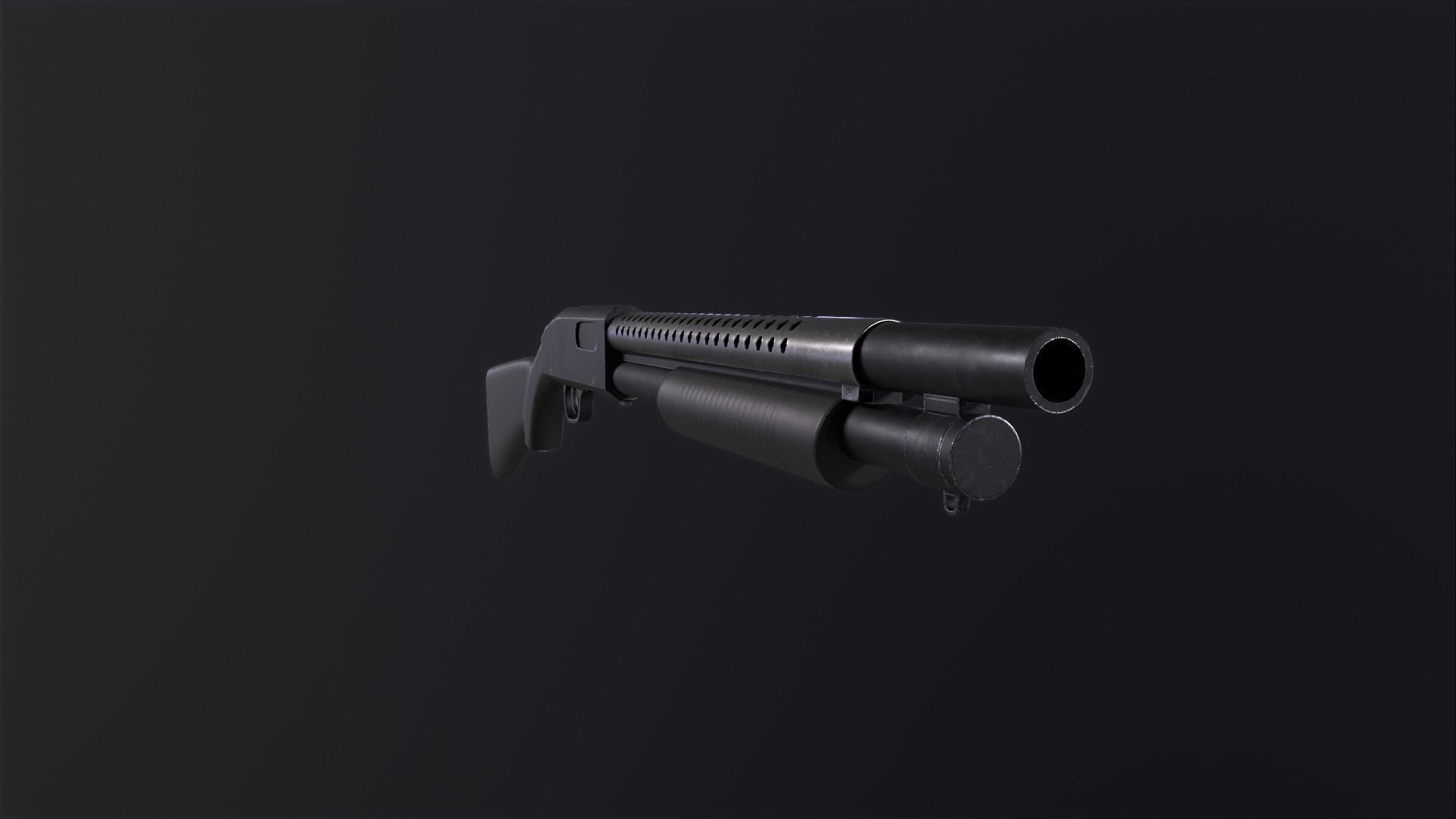 3D model M58A shotgun PBR VR / AR / low-poly | CGTrader