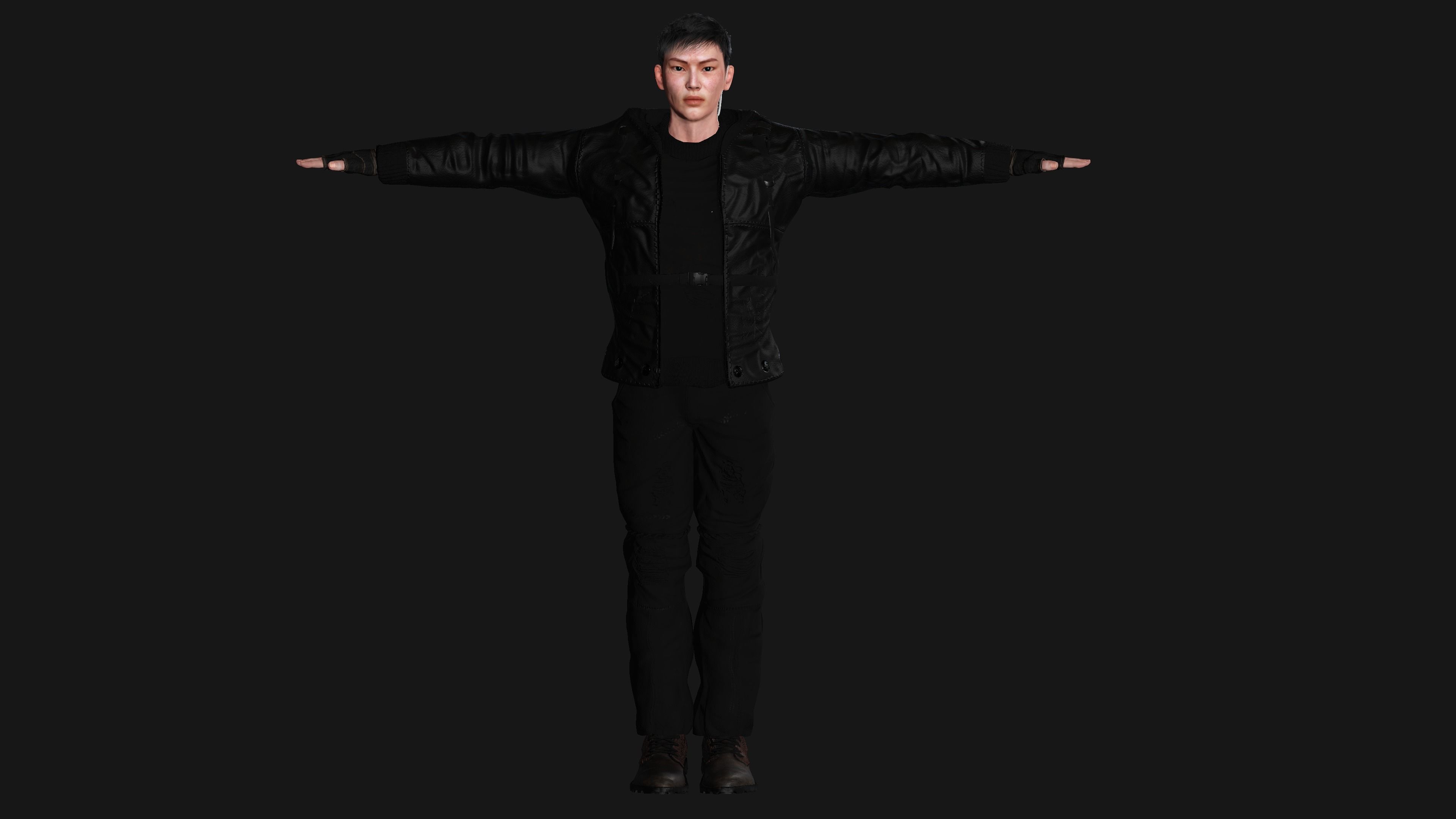 3D model AAA 3D REALISTIC HUMAN CHARACTER - ASIAN KOREAN MAN VR / AR ...