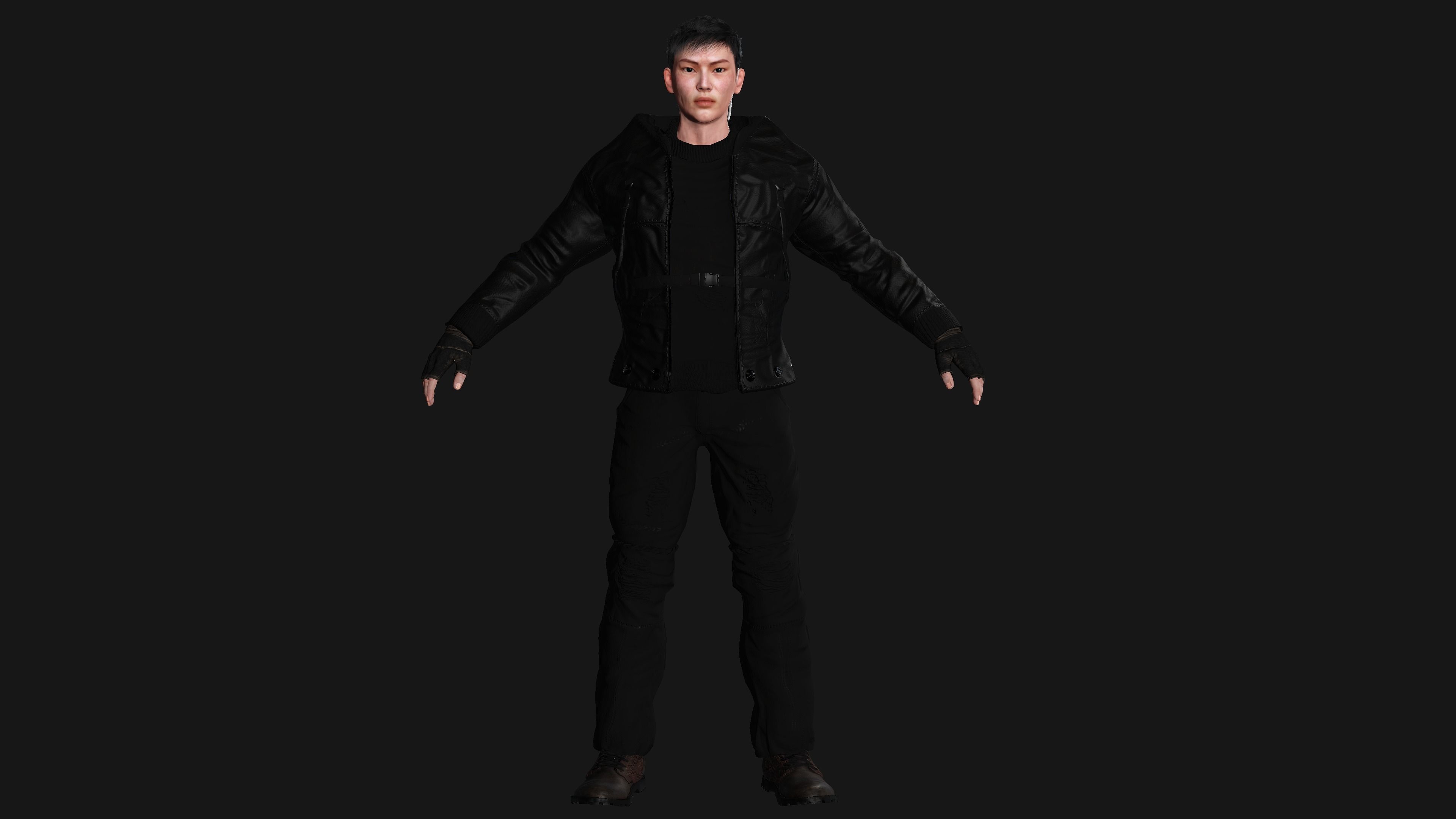 3D model AAA 3D REALISTIC HUMAN CHARACTER - ASIAN KOREAN MAN VR / AR ...
