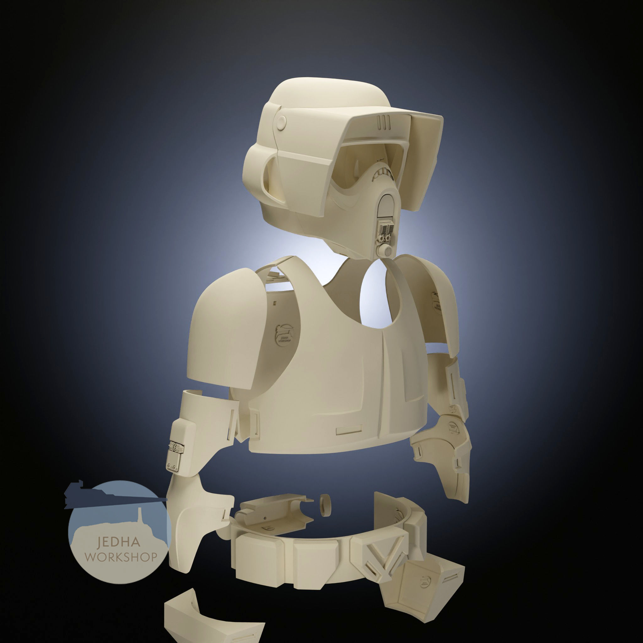Biker Scout Full Armour 3D Print Files STL Star Wars 3D model 3D ...