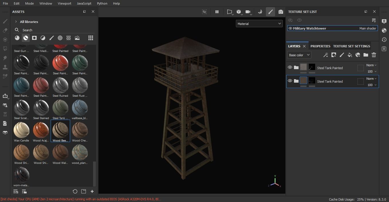 3D model Military Watchtower 3D Model VR / AR / low-poly | CGTrader