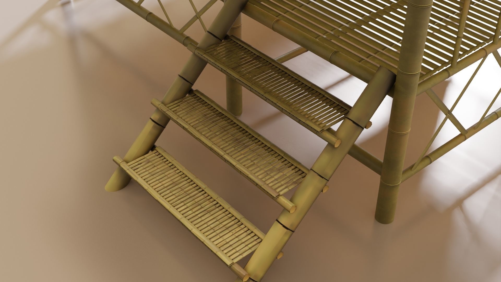 3D thai Bamboo house 3D model | CGTrader