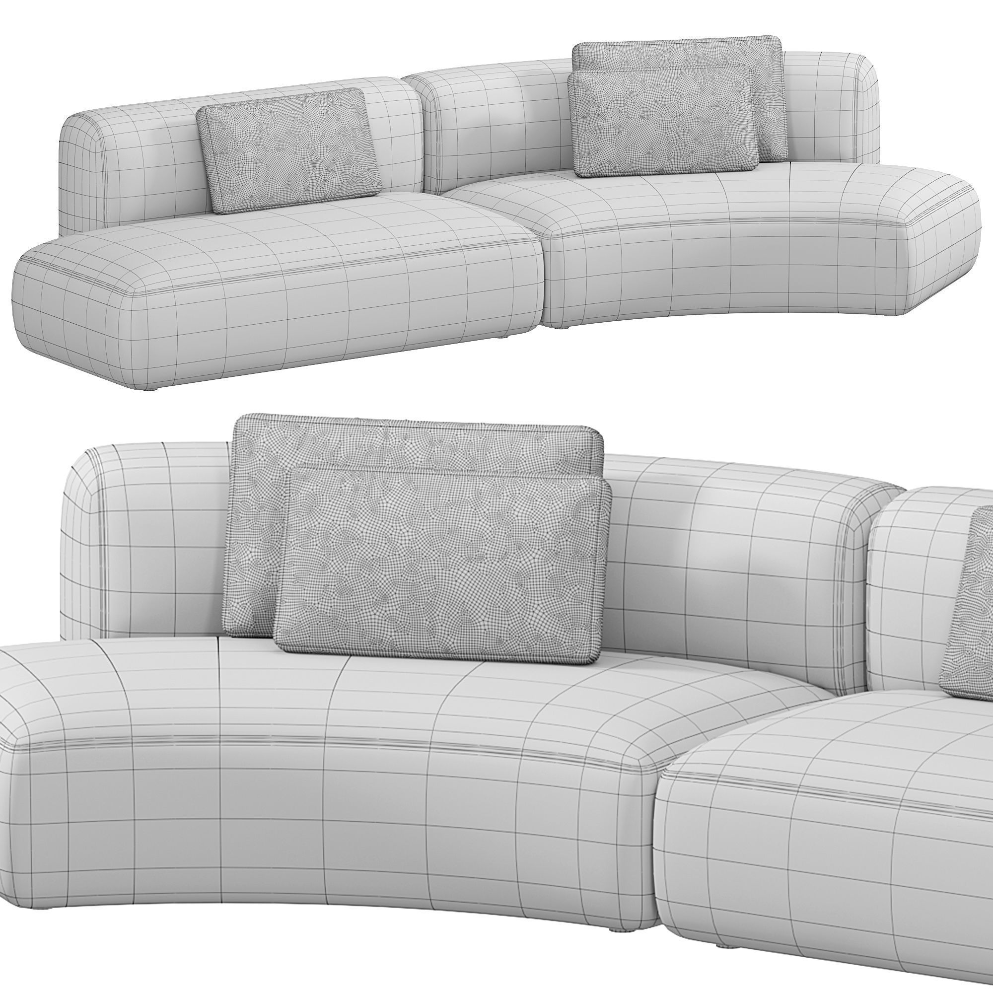 Cosy Curve Sofa by MDF ITALIA 2 3D model | CGTrader
