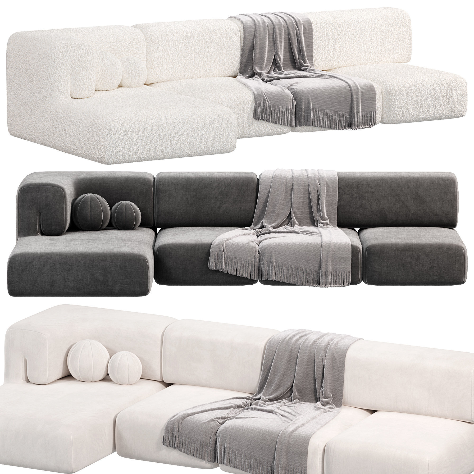 PADUN modular sofa by kookudesign 3D model | CGTrader