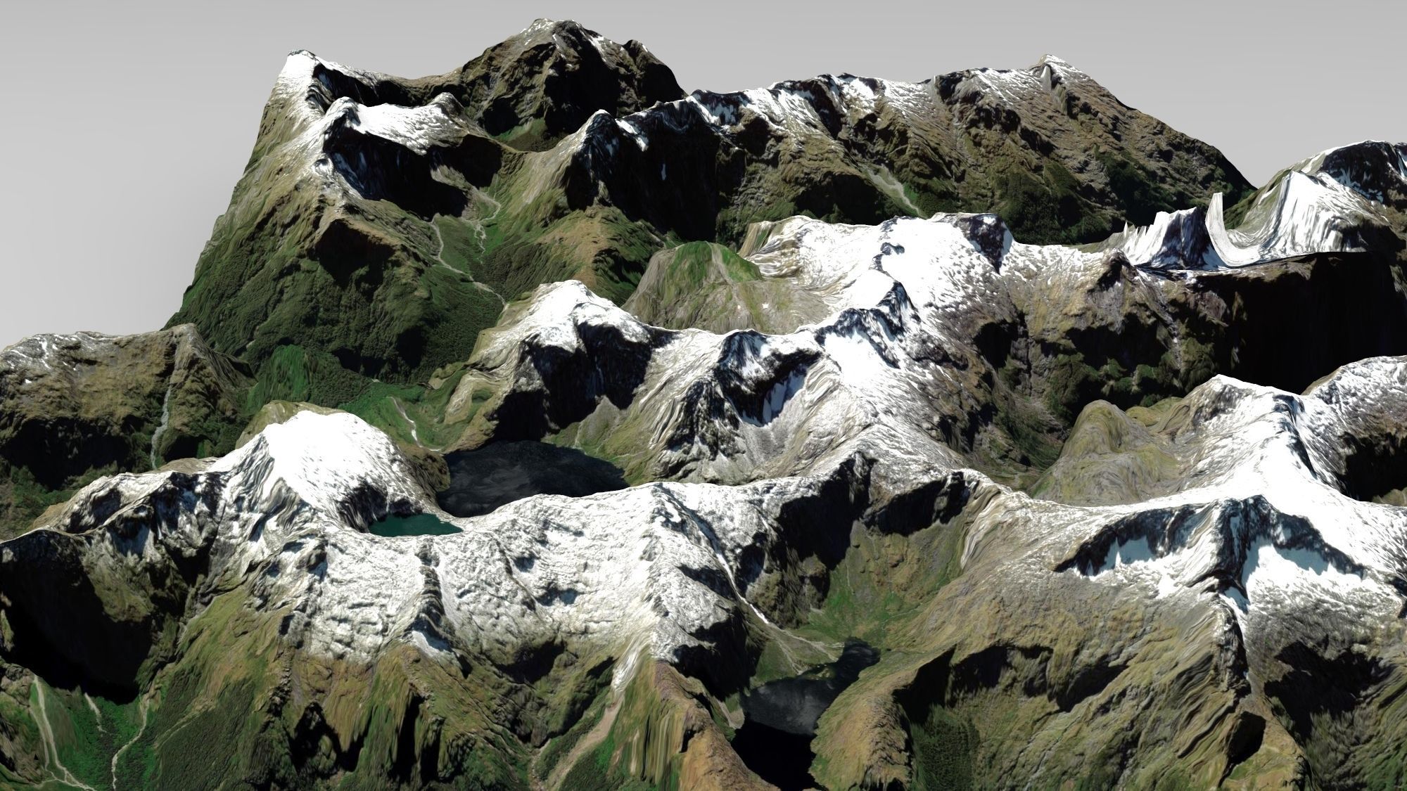 Mountain landscape Aiguille Rouge Savoy France 3D model | CGTrader