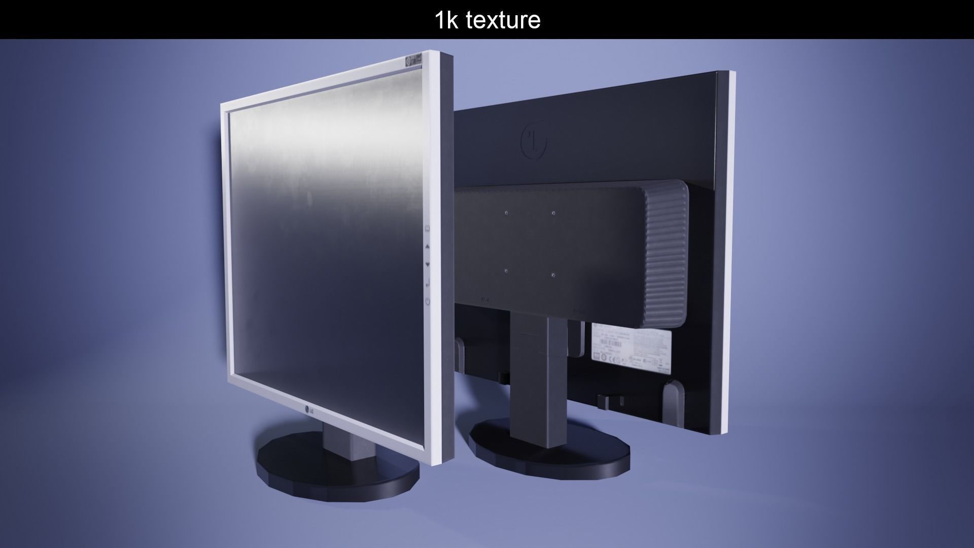 LG monitor low-poly free VR / AR / low-poly 3D model | CGTrader