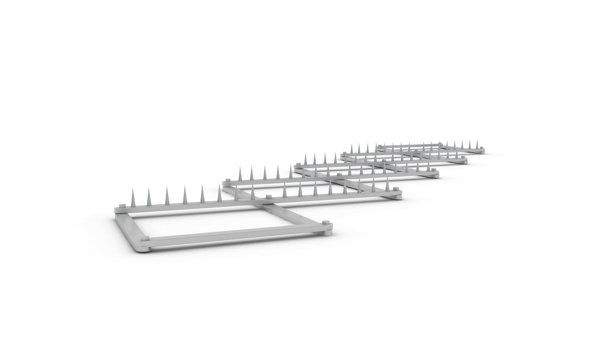 Spike Strips 3D model | CGTrader