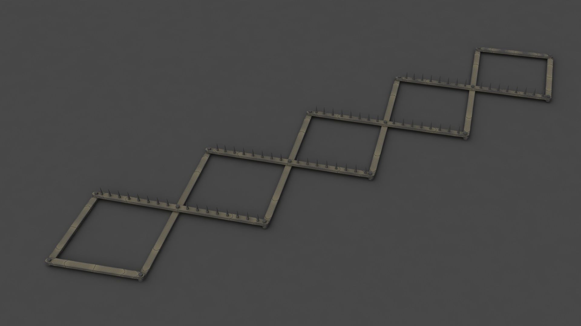 Spike Strips 3D model | CGTrader