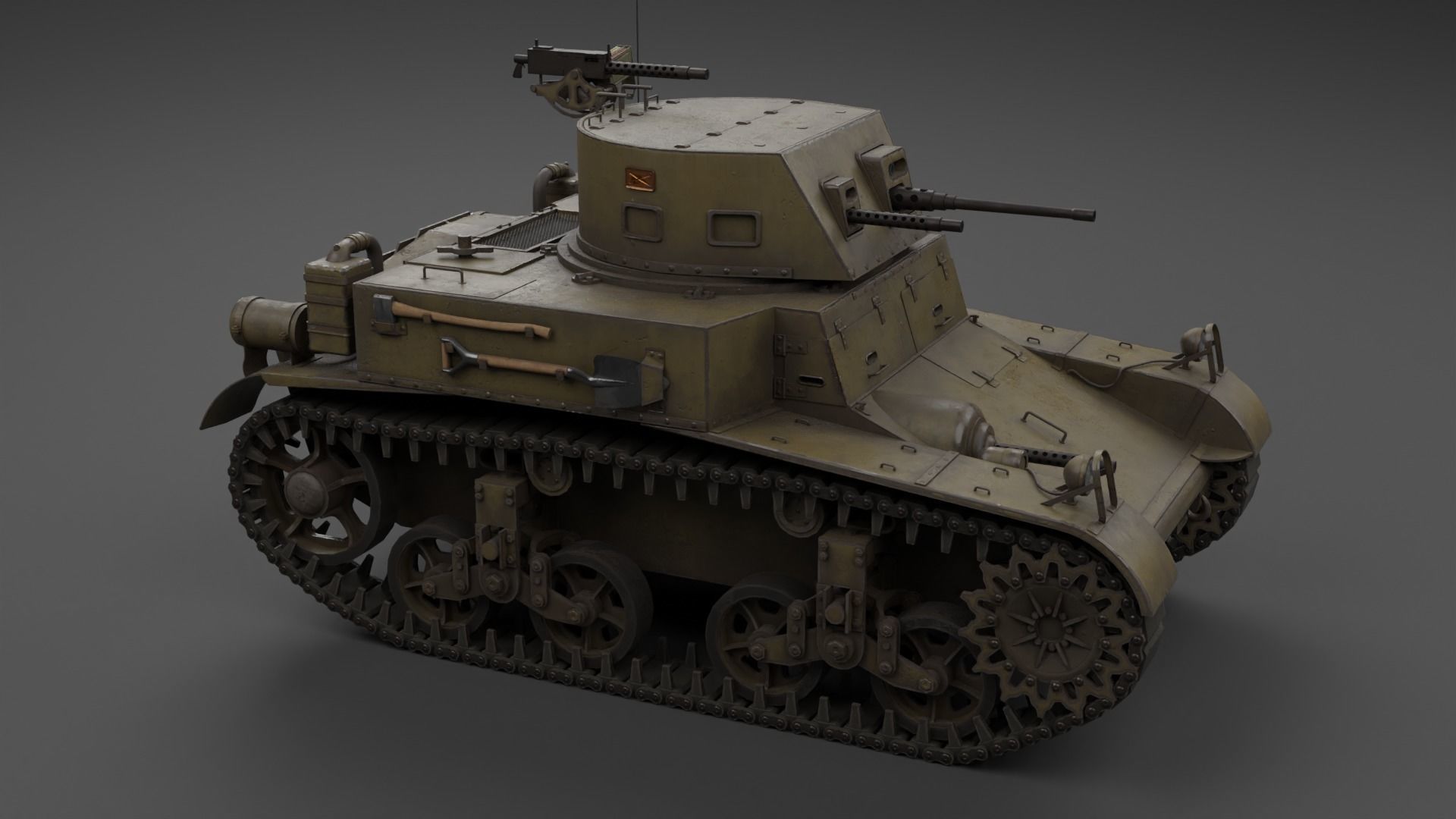 3D model M1 Combat Car Light Tank VR / AR / low-poly | CGTrader
