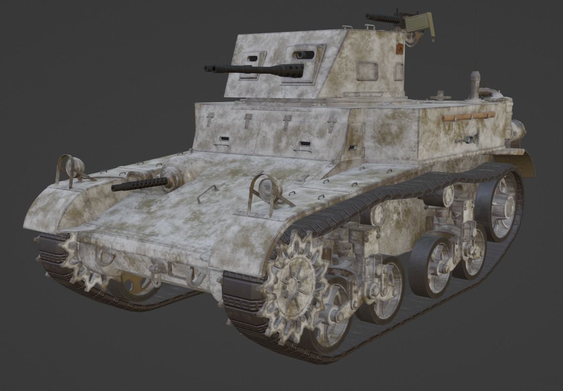 3D model M1 Combat Car Light Tank VR / AR / low-poly | CGTrader