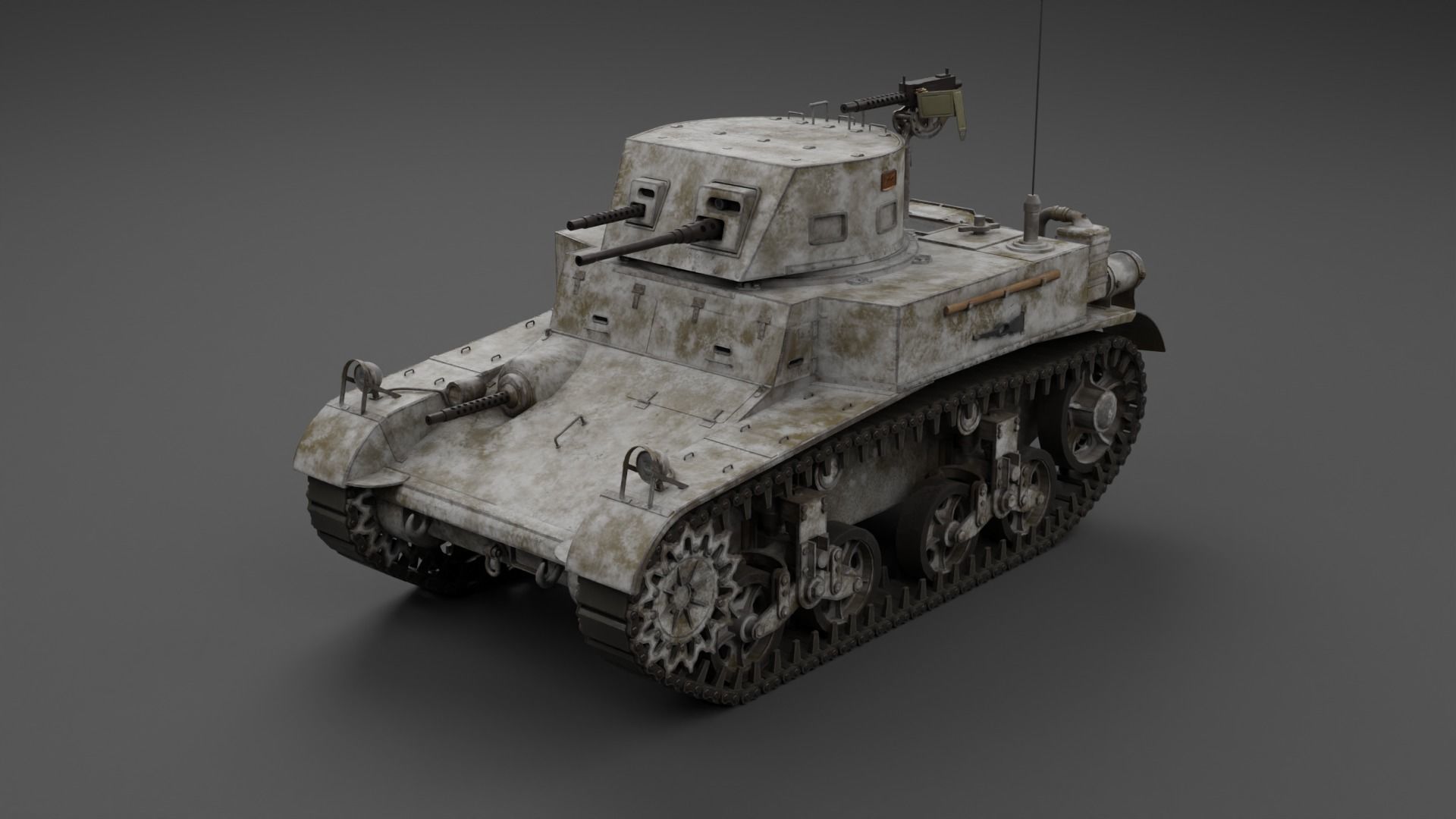 3D model M1 Combat Car Light Tank VR / AR / low-poly | CGTrader