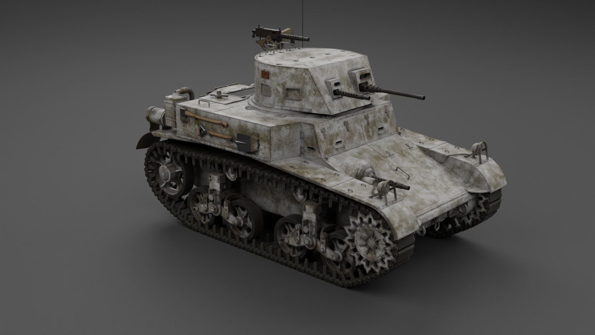 3D model M1 Combat Car Light Tank VR / AR / low-poly | CGTrader