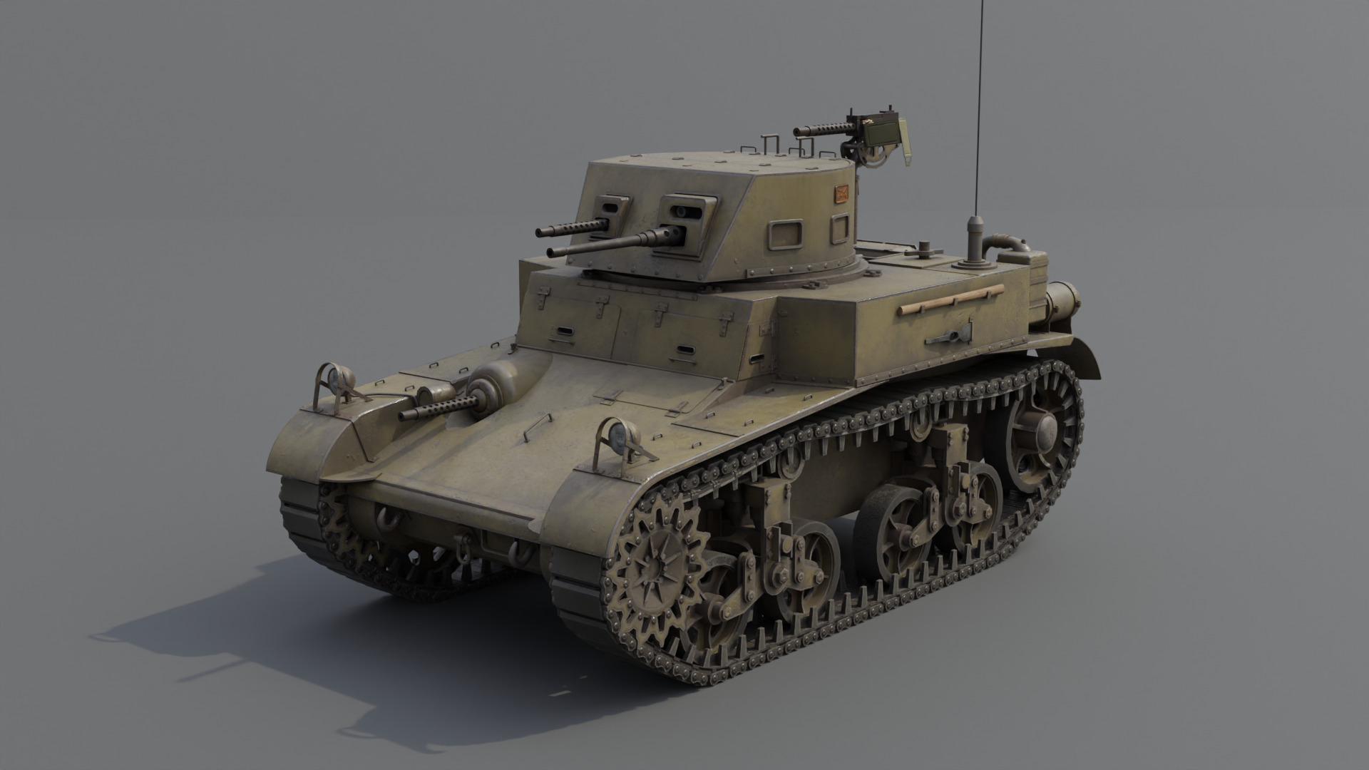 3D model M1 Combat Car Light Tank VR / AR / low-poly | CGTrader